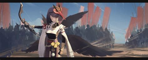 第九条裟罗原神genshin Impact 插画世界