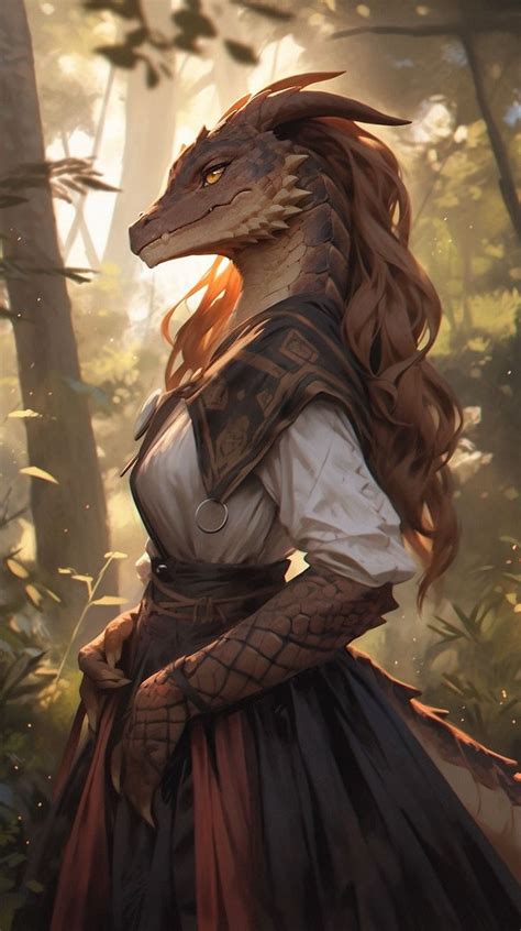 Dragonborn Kobold Dnd Female Female Dragonborn Dragon Images