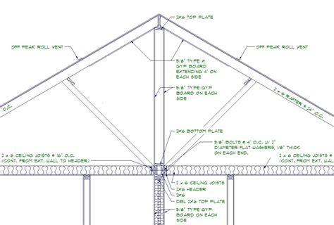 One Two Story Framing Detail Firewall