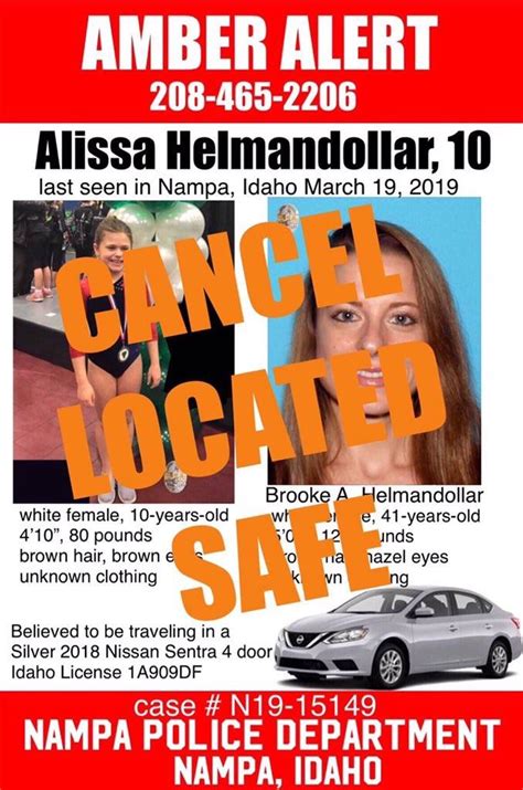 Amber Alert Cancelled Rportland