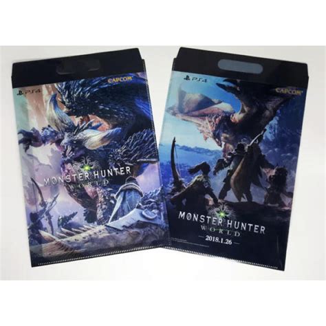 Ps4 魔物獵人 世界 Monster Hunter World 特典 資料夾 全新商品【台中大眾電玩】 蝦皮購物