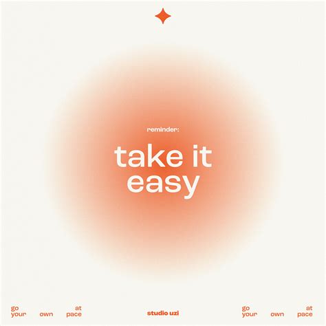 take it easy on Behance