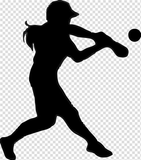 Softball Silhouette Clip Art