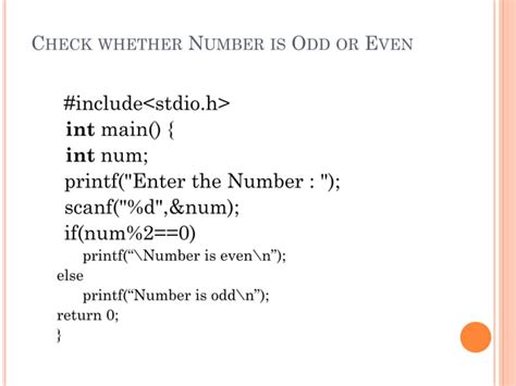 Control Flow Statements And Datatypes In C Ppt