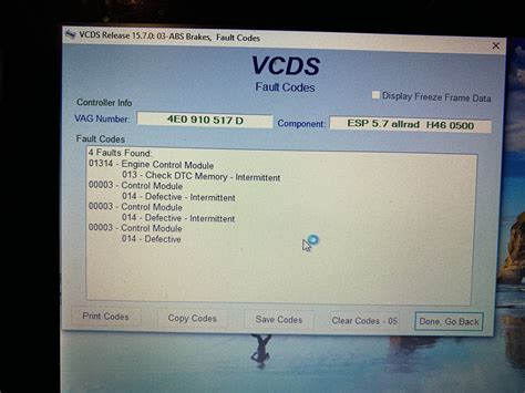 ABS Module Re Coding Failed On My D3 S8 AudiWorld Forums