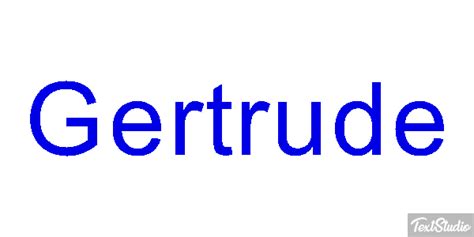 Gertrude Name Animated  Logo Designs