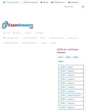 CCNA 1 V6 0 ITN Practice Skills Assessment Packet Tracer Exam Answers