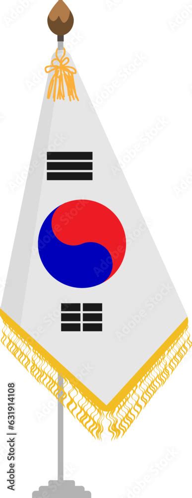 대한민국 국기 태극기 벡터 일러스트 素材庫向量圖 Adobe Stock