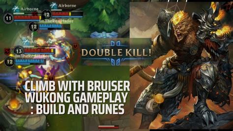 How To Climb Wukong Wild Rift Gameplay Build And Runes YouTube