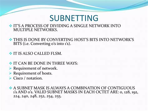 Subnetting PPTX