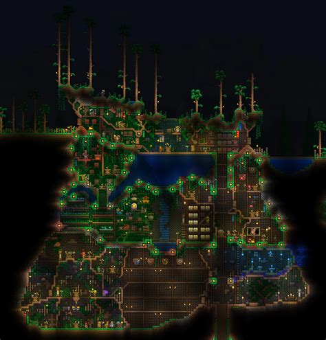 Finished My Base Pre Hardmode Rterraria