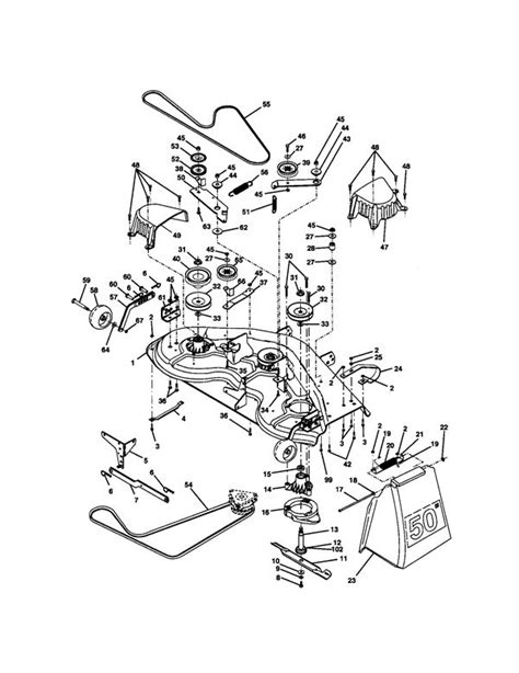 Craftsman Dgs 6500 Mower Deck Belt Diagram
