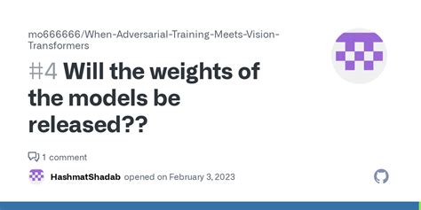 Will The Weights Of The Models Be Released Issue 4 Mo666666 When