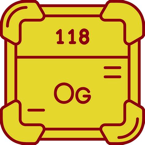 Oganesson Vintage Icon 41697331 Vector Art At Vecteezy