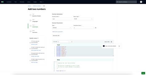 Creating A Coding Question Hackerrank Support Center