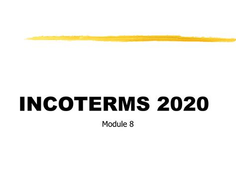 Solution Incoterms 2020 Studypool