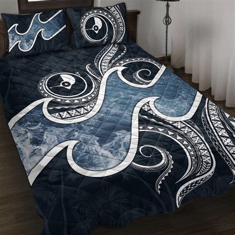 Yap Islands Polynesian Quilt Bed Set Ocean Style Ttrendyzora