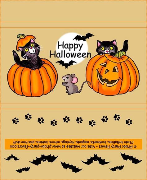 Free Printable Halloween Candy Bar Wrappers