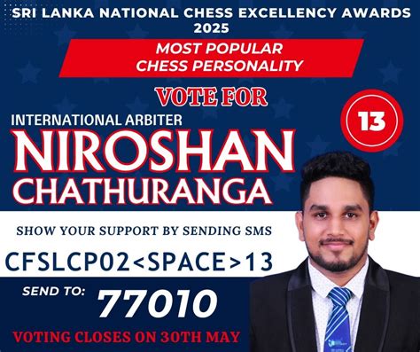 Black ♟️ Most Popular Chess Personality Award 2025 ♟️ Lets Unite And Vote For Our Chess Star