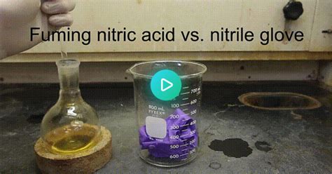 Fuming Nitric Acid Vs Nitrile Glove Album On Imgur