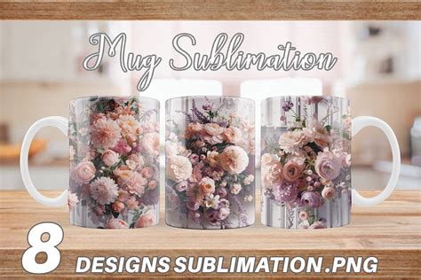 Mug Floral Bouquet Pattern Graphic By Artnoy · Creative Fabrica