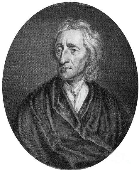John Locke English Philosopher Engraving After Tertue 1738 Drawing By