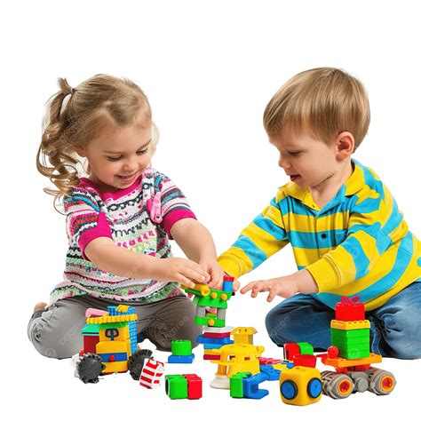 Crianças Brincando Com Brinquedos No Jardim De Infância Png Crianças