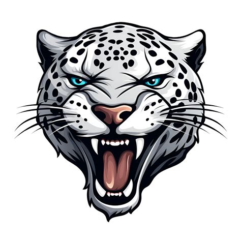 Artistic Style Snow Leopard Cartoon Snow Leopard No Background Perfect