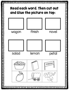 Syllable Patterns VC V Worksheets And Decodable Story By SmartyPlans