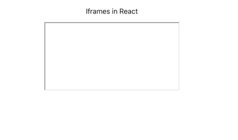 Best Practices For React Iframes Logrocket Blog