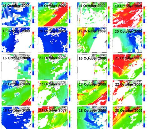 Estimated Pm2 5 Distribution μg M 3 From Modis Level 2 Aod Left And Download Scientific
