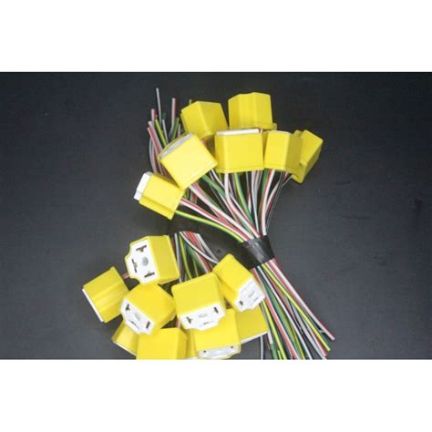 H4 Headlight Socket Ceramic Heavy Duty Wire Installed Sold Per Pc Shopee Philippines