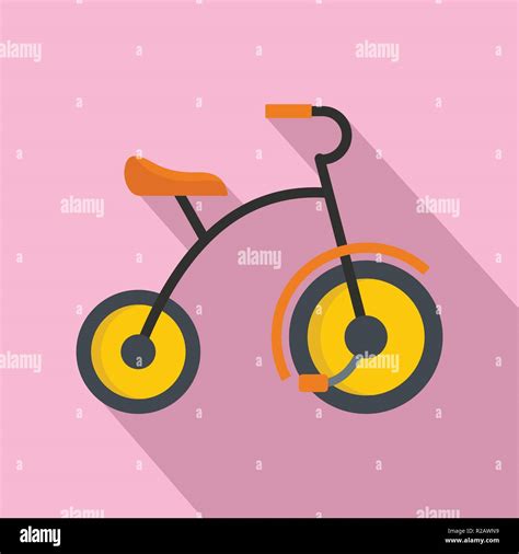 Small Tricycle Icon Flat Illustration Of Small Tricycle Vector Icon