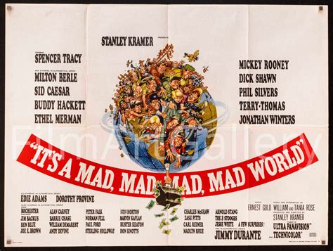 Its A Mad Mad Mad Mad World Movie Poster 1963 6 Sheet 81x81