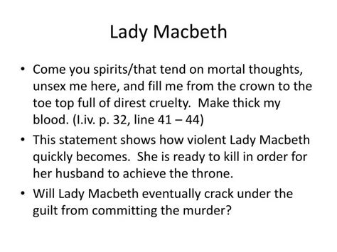 Ppt Lady Macbeth Powerpoint Presentation Free Download Id2223429