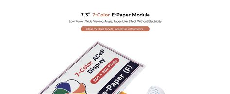 Amazon Waveshare 7 3inch ACeP 7 Color E Paper E Ink Display Module