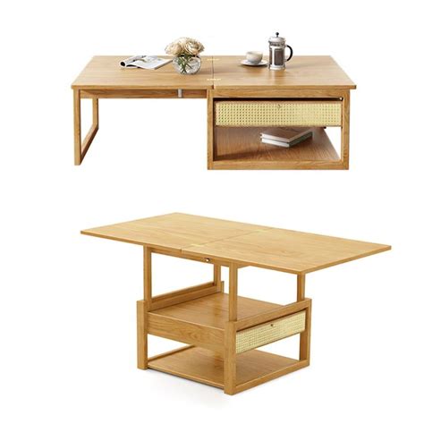 Livraison gratuite sur Japandi Table Basse Pliante en Bois Table à