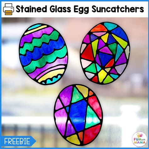 Stained Glass Egg Suncatcher Craft