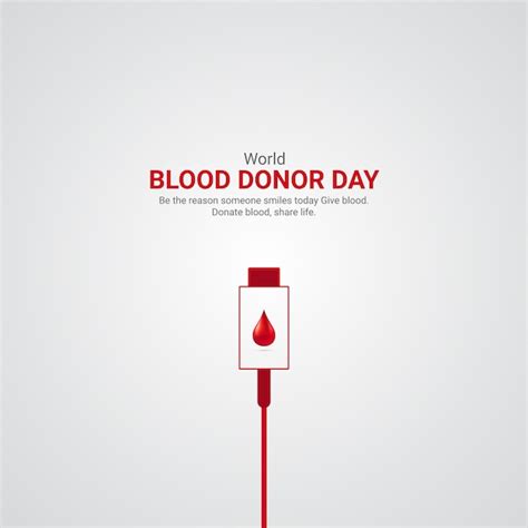 Premium Vector World Blood Donor Day World Blood Donor Day Creative
