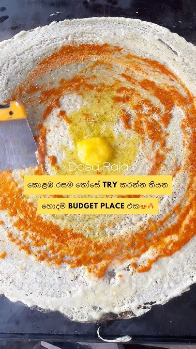 කොළඹ රසම තෝසේ Try කරන්න තියන හොදම Budget Place එක🔥😍 Youtube