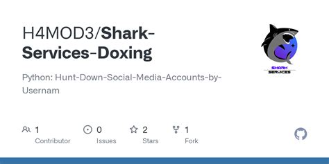 Github H4mod3shark Services Doxing Python Hunt Down Social Media Accounts By Usernam