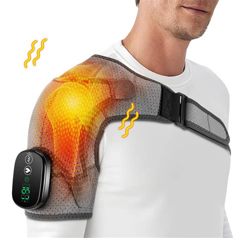 Shoulder Heating Pad Heated Shoulder Wrap With Massage