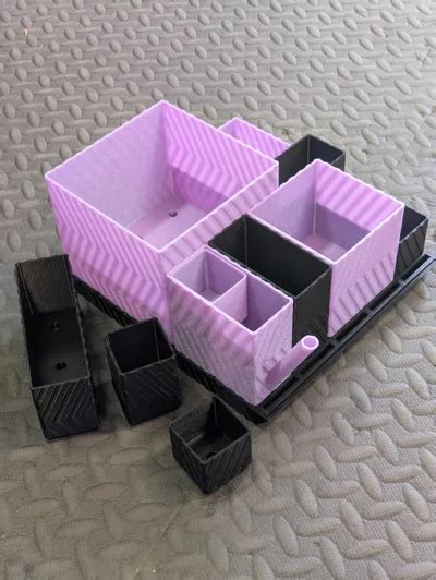 Gridfinity Modular Planter System By Hopper Dropper Makerworld Download Free 3d Models