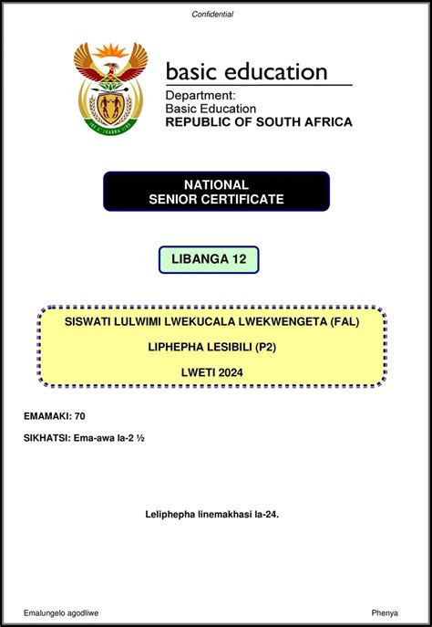 Grade 12 Siswati Past Papers And Memos Capsnsc 1997 2025 Educoast