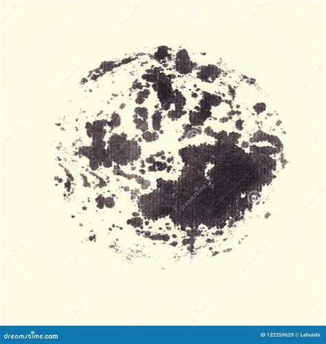 Handmade Circle Drawing Ink Black Brush Sketch Stock Image Image Of Black Blackandwhite