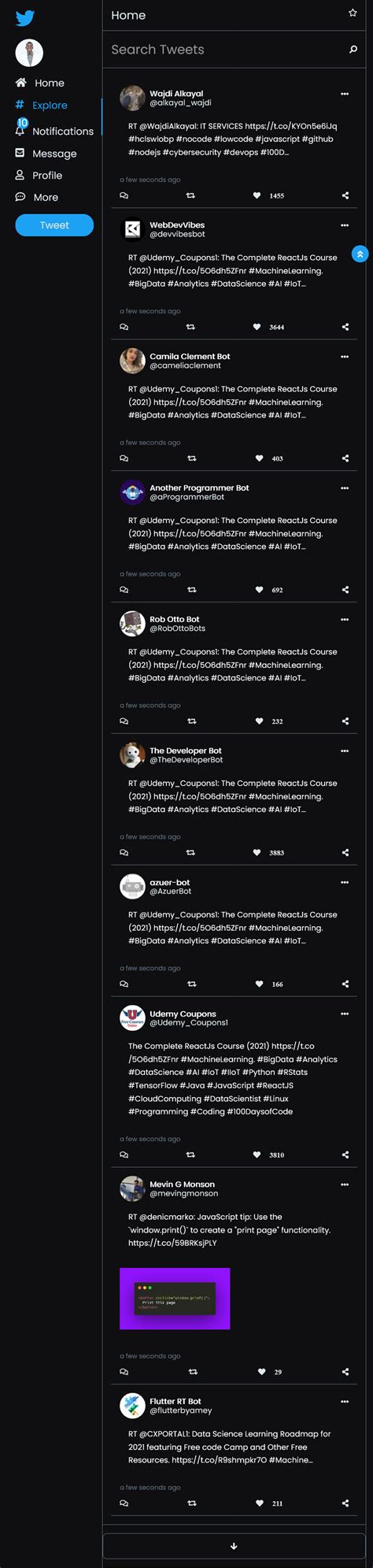 Github Saddamarbaa Twitter Clone App Building Twitter Clone With
