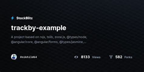 Trackby Example Stackblitz