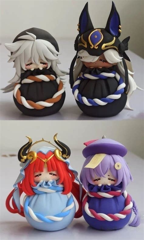Genshin Impact Clay Figures Razor Cyno Nilou Qiqi Tighnari Etsy