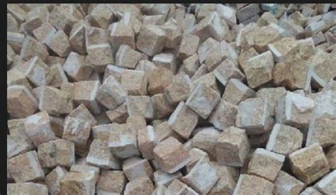 4x4 Inch Yellow Machine Cut Granite Cobblestone At Best Price In Bangalore ID 7288388