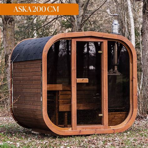 Bastu Byggsats Aska 200 Cm Gran Wellnessathome